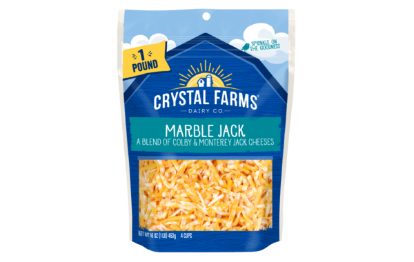 Marble Jack Shredded Cheese | Crystal Farms