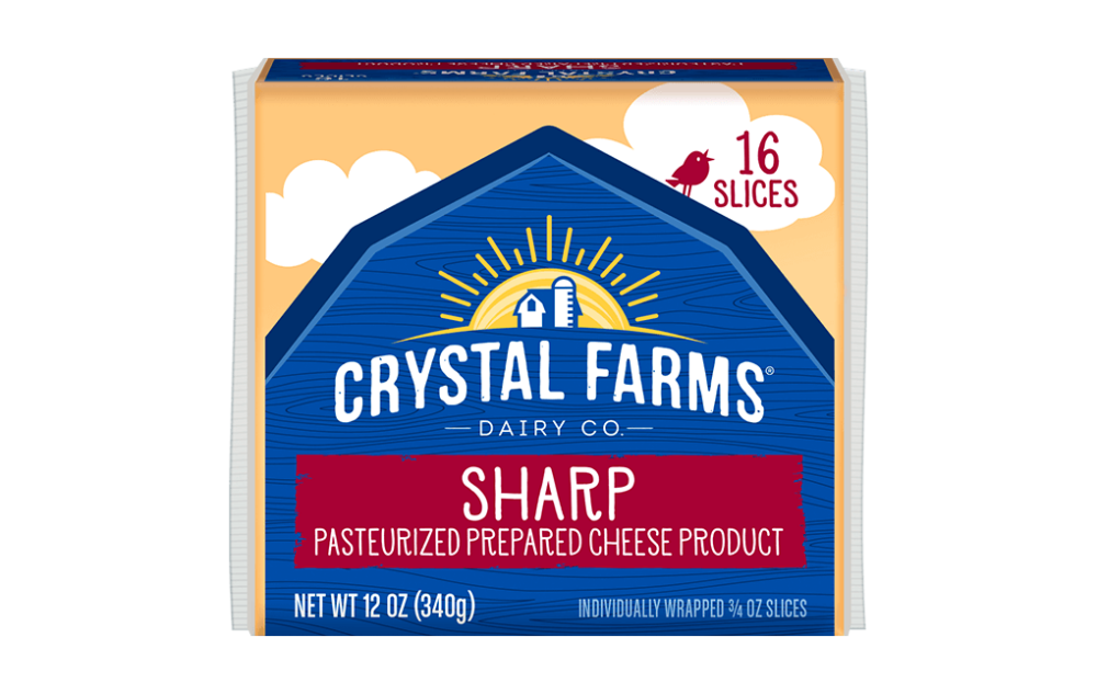 Sharp Cheddar Singles | Crystal Farms