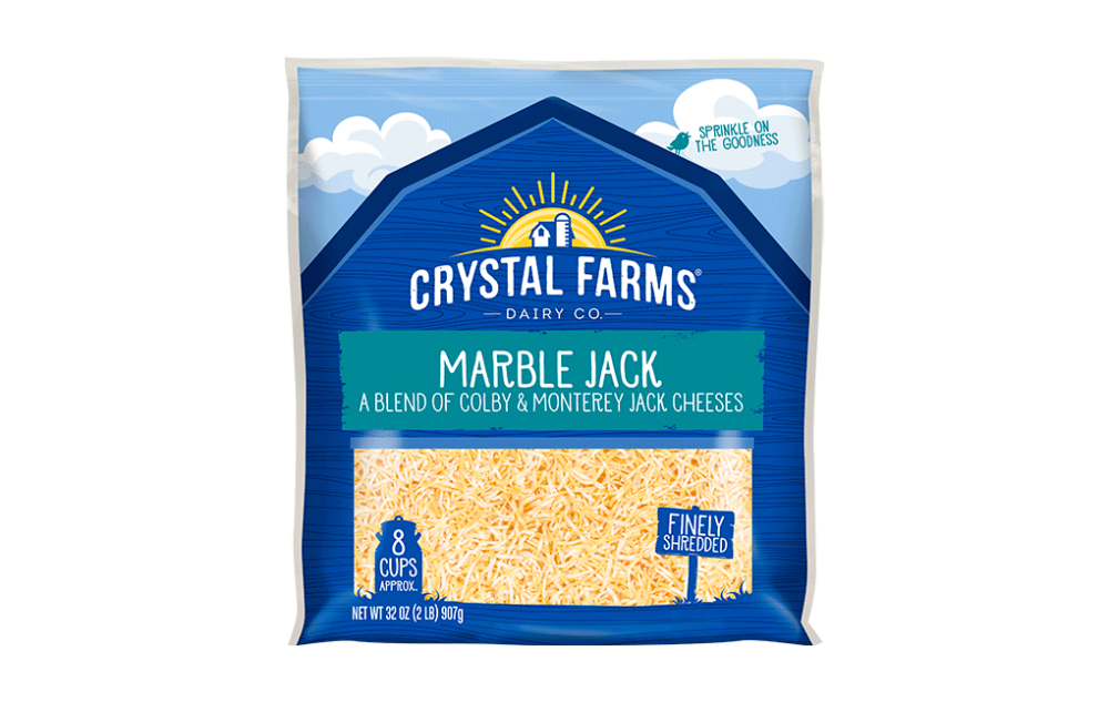 Extra Sharp Cheddar Shredded Cheese | Crystal Farms