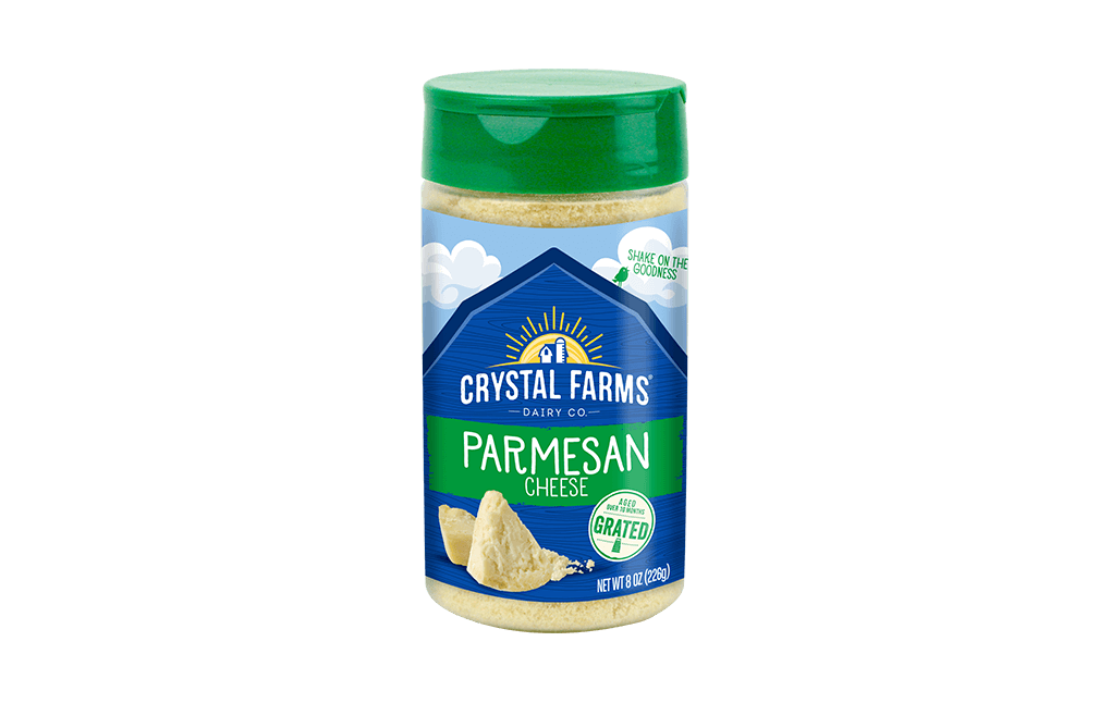 Grated Parmesan Shaker 8 Oz Crystal Farms Grated Parmesan Shaker 8 Oz Crystal Farms