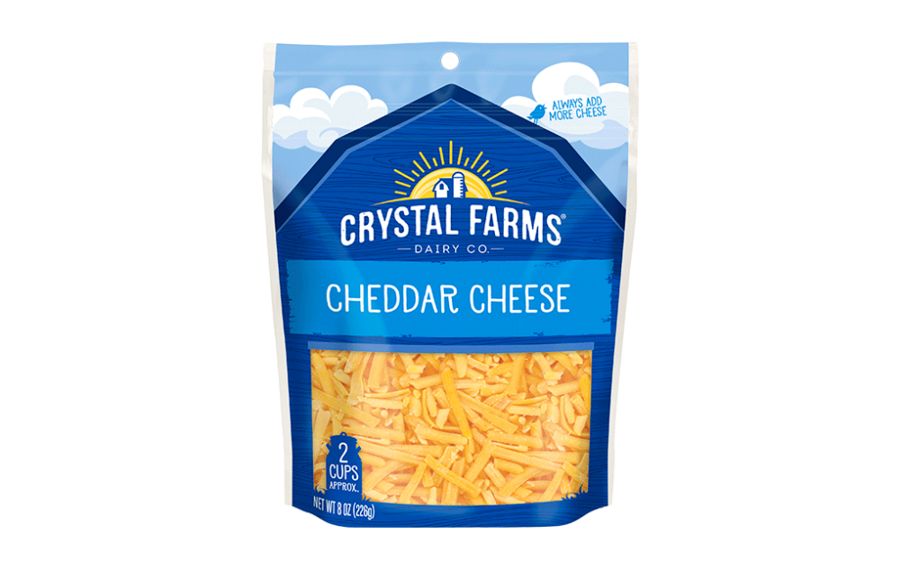 Cheddar Jack Shredded Cheese | Crystal Farms