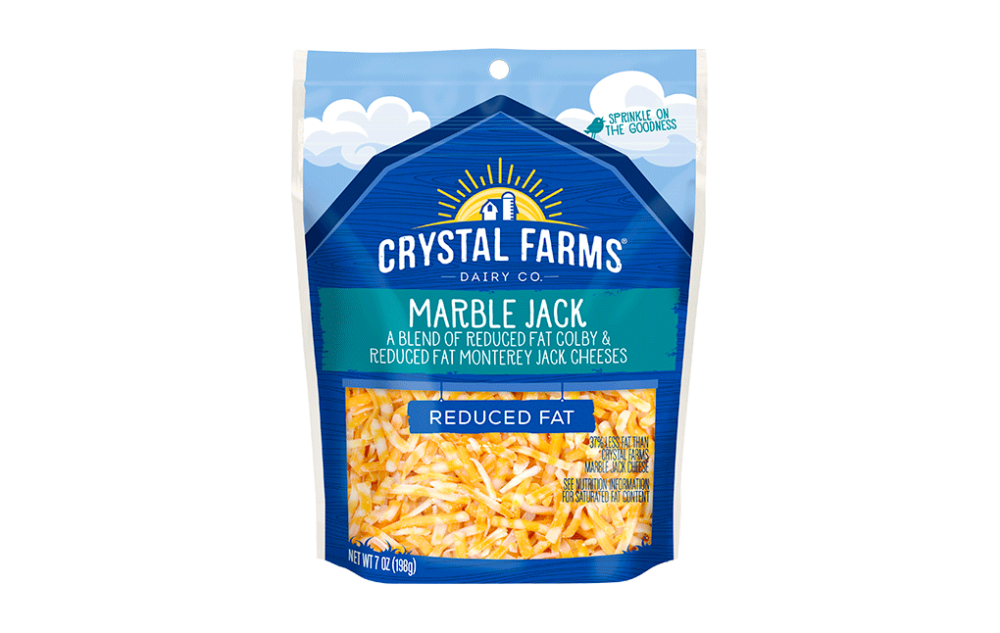 Marble Jack Shredded Cheese | Crystal Farms