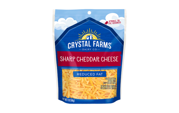 3 Pepper Shredded Cheese | Crystal Farms