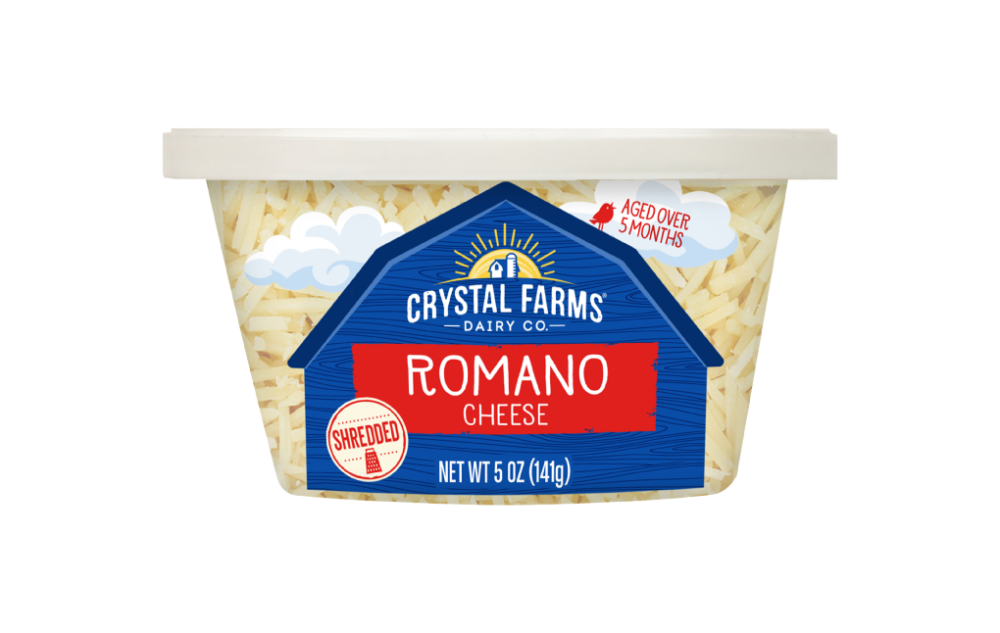Shredded Romano Cup | Crystal Farms