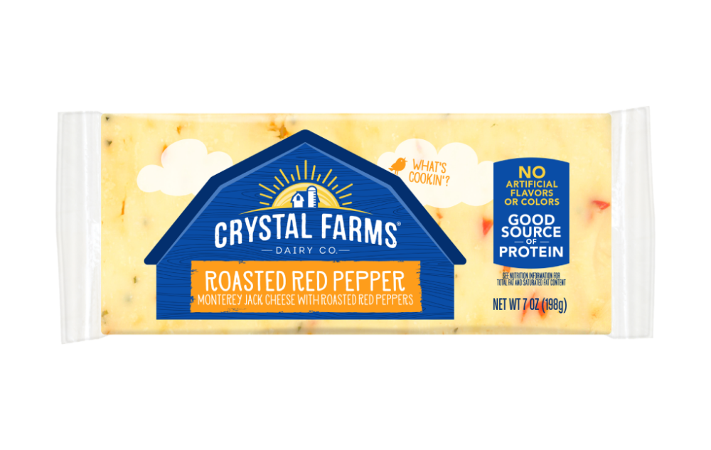 Roasted Red Pepper Cheese | Crystal Farms