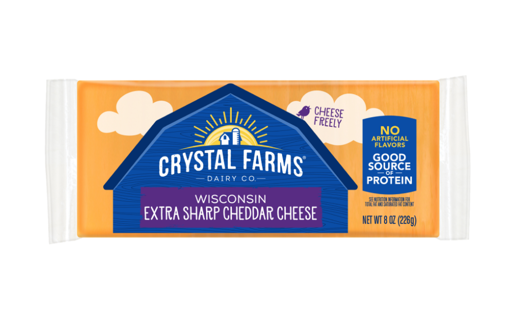 Extra Sharp Cheddar Cheese | Crystal Farms