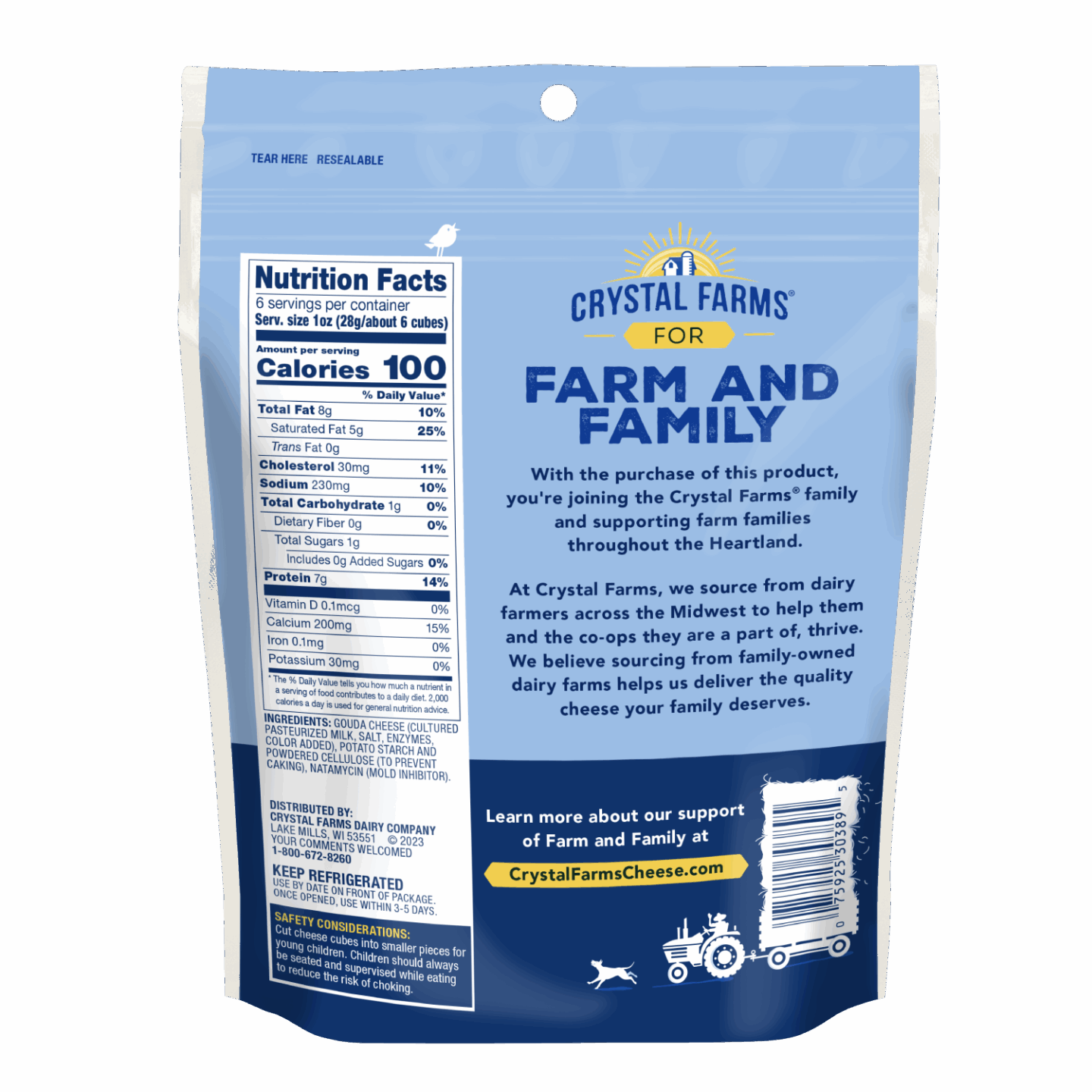 Gouda Snack Cubes | Crystal Farms